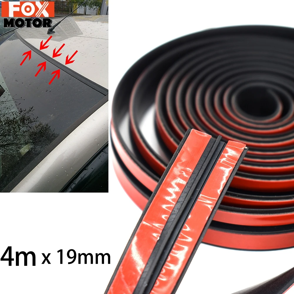 4m-Rubber-Window-Edge-Sealing-Windshield-Roof-Seal-Strip-Weatherstrip ...