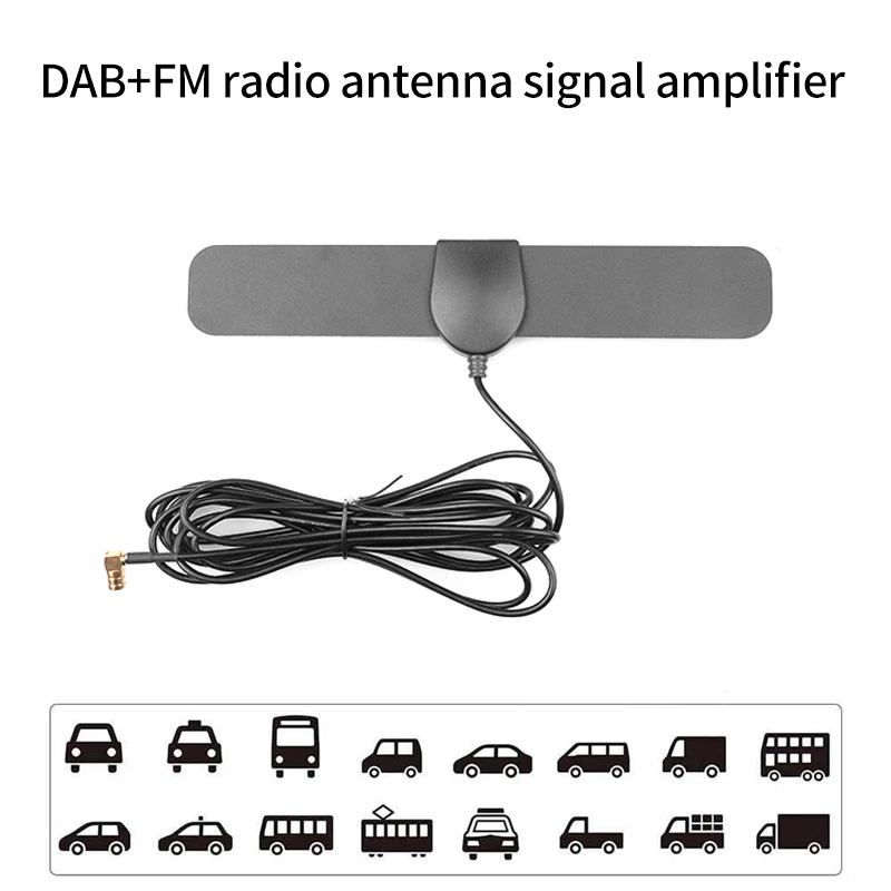 Kebidumei Dab+fm/am Car Radio Antenna Amplified Aerial Internal Glass ...
