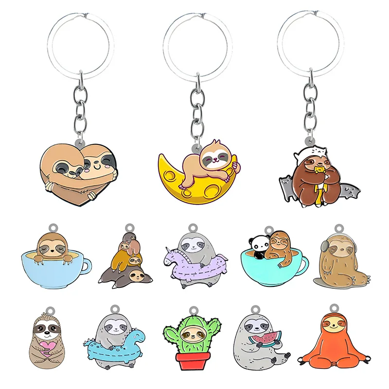Sloth Keychains Girls | Youre Sloth Keychain | Sloth Emoji Keychain ...