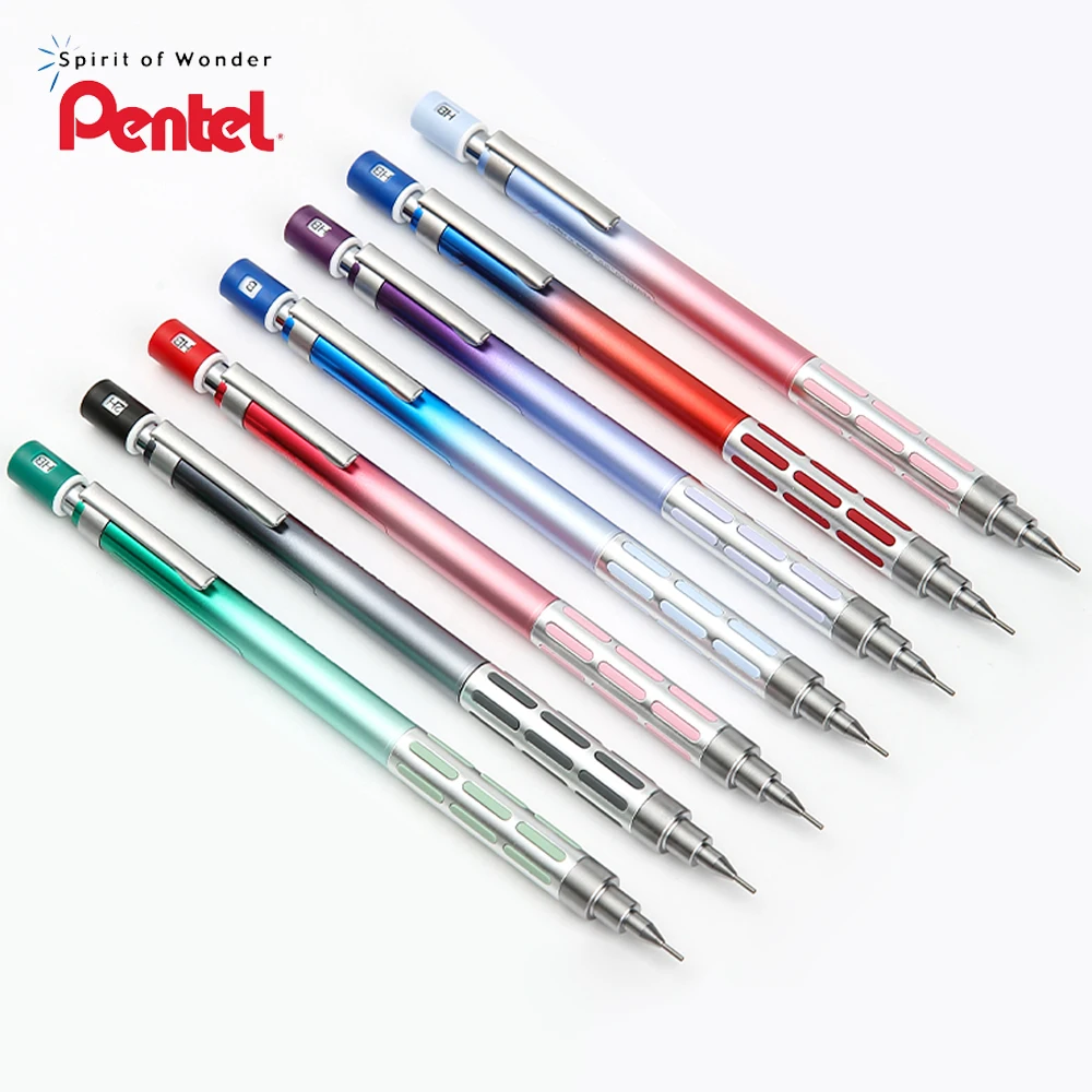 Pentel-Graphite-Desenho-L-pis-Autom-tico-Cor-Gradiente-Metal-Baixa ...
