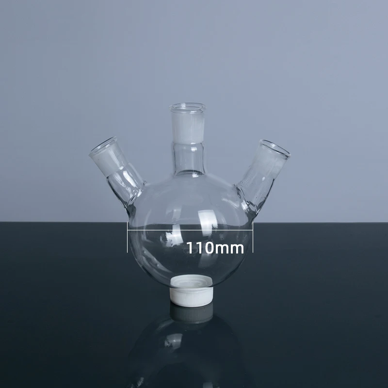 1pcs-Lab-Quartz-Glass-25ml-50ml-250ml-500ml-1000ml-three-neck-Round ...