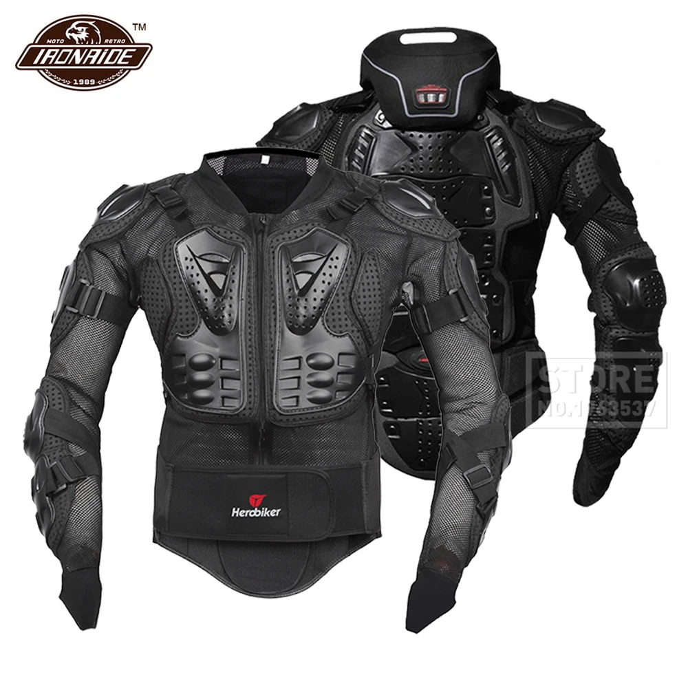 HEROBIKER Motorcycle Body Armor Motorcycle Armor Protection Moto Racing ...