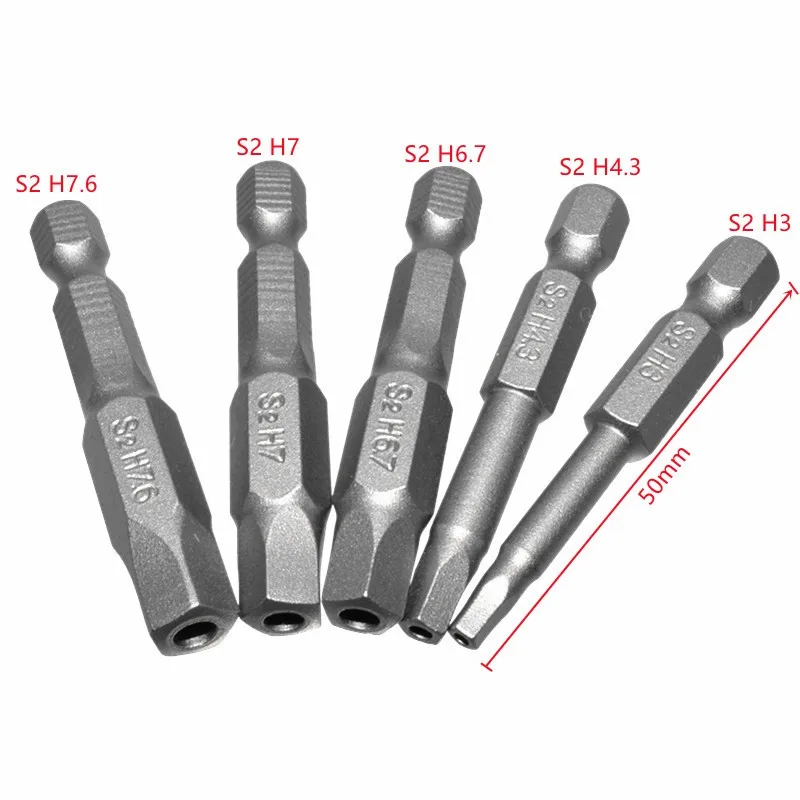 5pcs S2 Torx Screwdriver Bit Set Pentagonal Hole Security Magnetic Head ...