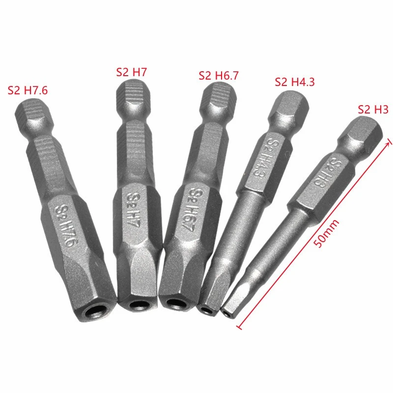 5pcs S2 Torx Screwdriver Bit Set Pentagonal Hole Security Magnetic Head ...