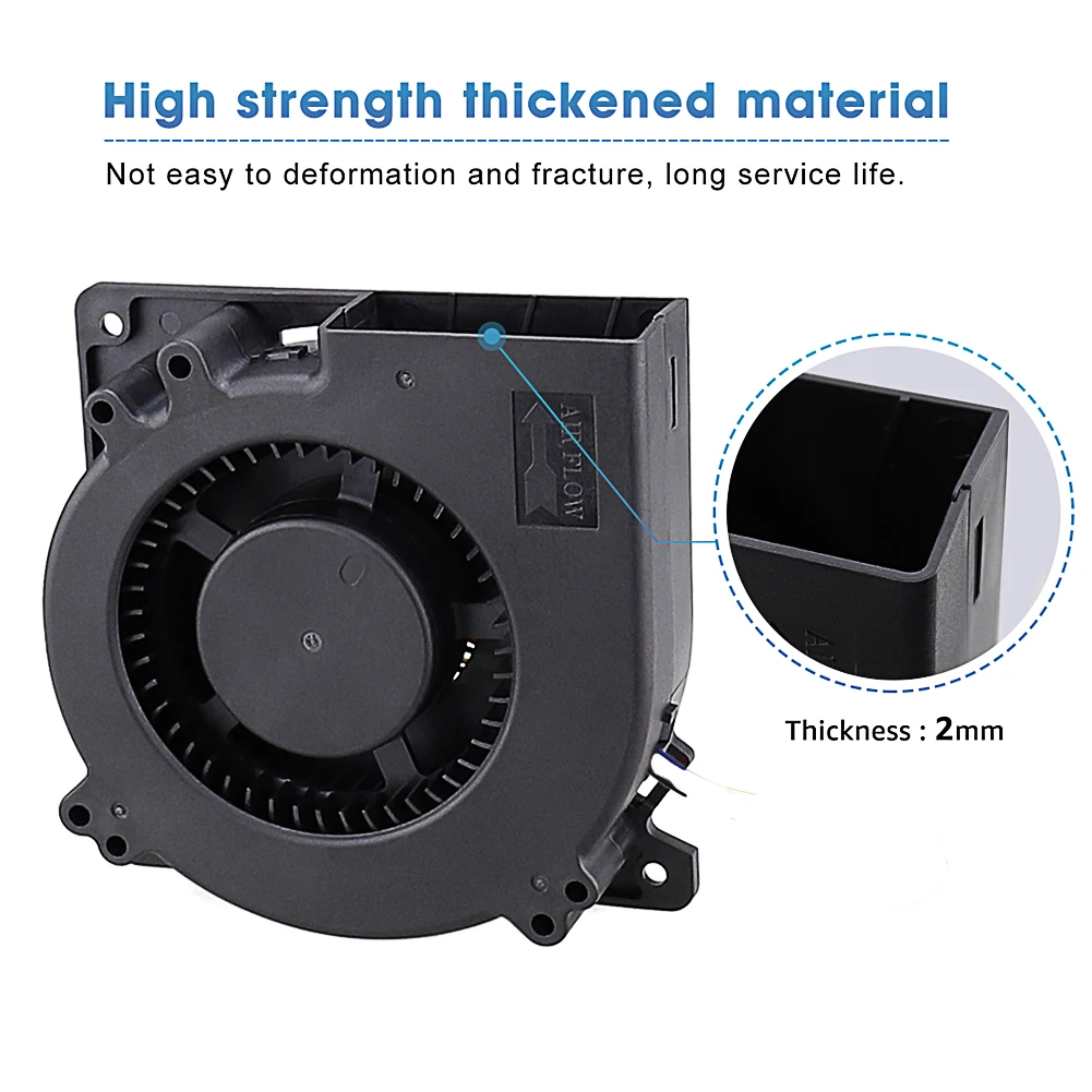 Fans & Cooling GDSTIME 120mm Blower Fan 120 x 32mm Cooling Blower Fan ...
