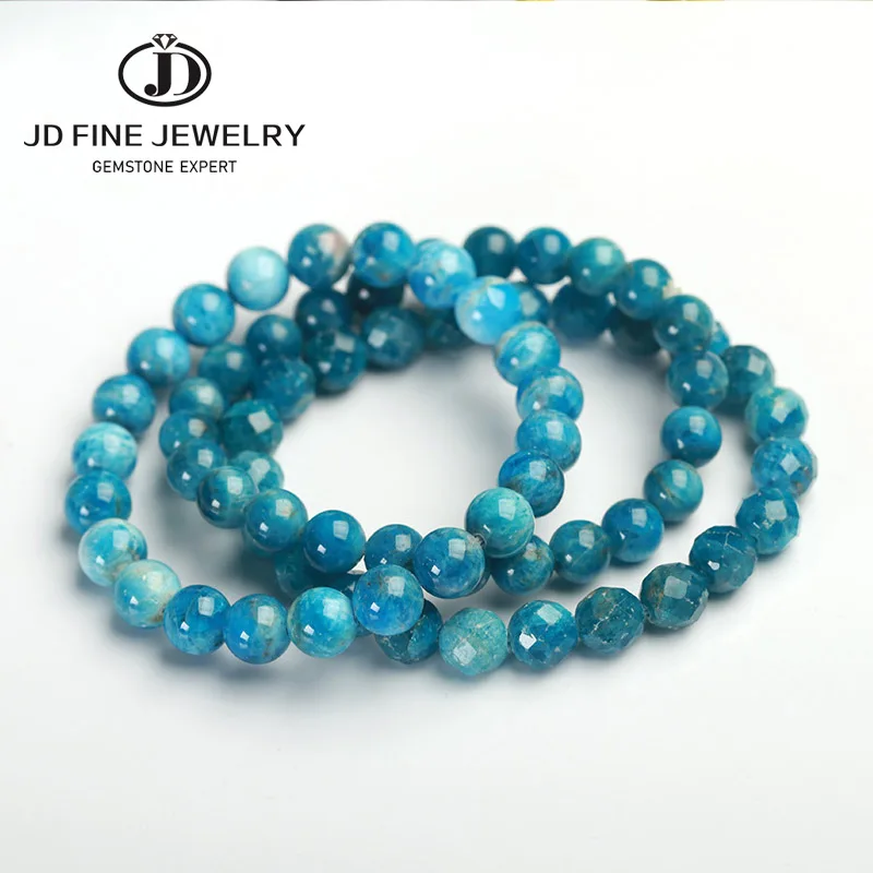 JD – Bracelet de perles en Apatite naturelle véritable pour hommes et ...