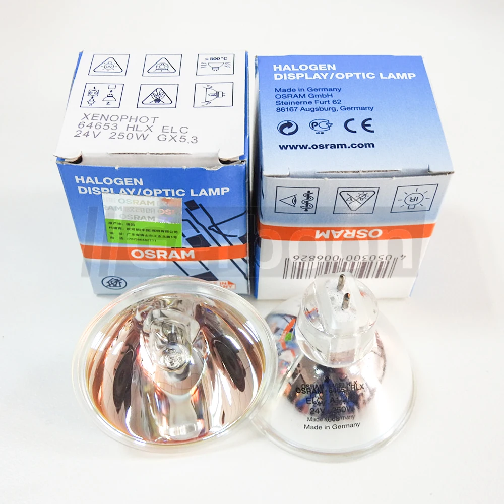 Xenophot-64653-HLX-ELC-24V-250W-GX5-3-900lm-Halogen-Display-Lamp-Bulb ...