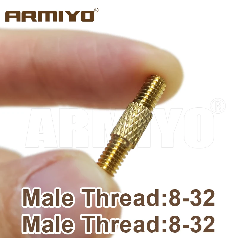 Armiyo 2pcs/lot Solid Brass Male Thread 8 32 / M3 / 5 40 Conversion ...