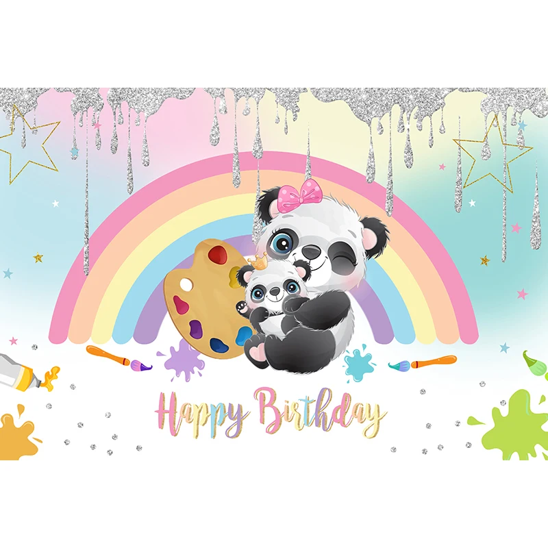 Rainbow Panda Wallpaper