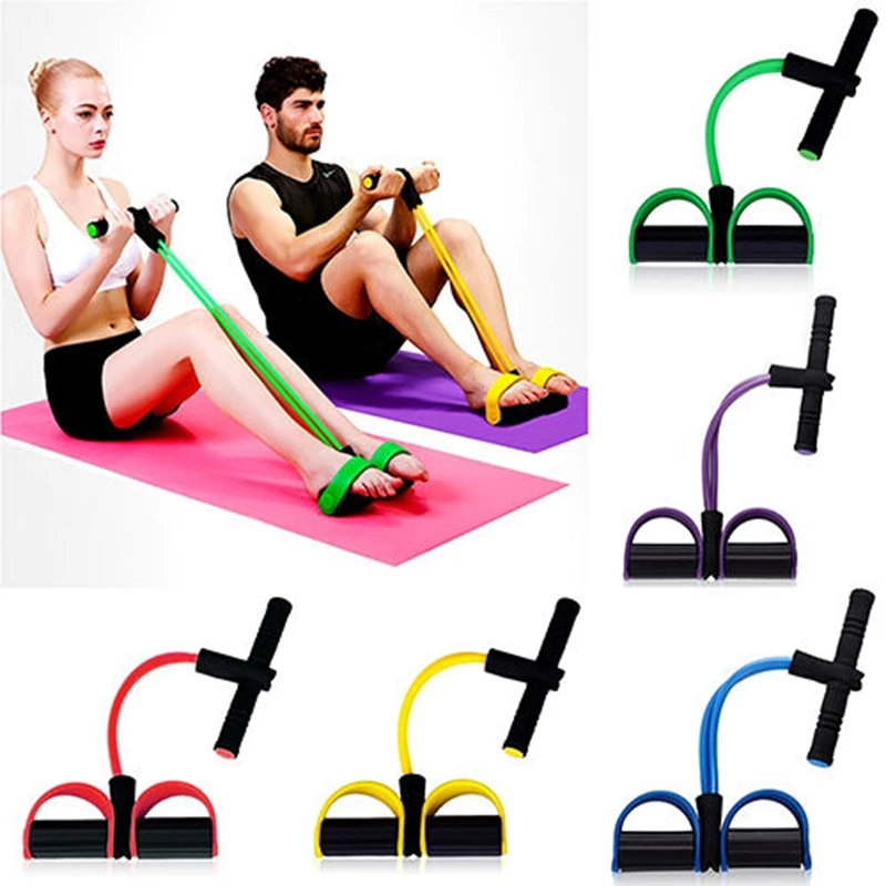 Indoor-Fitness-Resistance-Bands-Exercise-Equipment-Elastic-Sit-Up-Pull ...