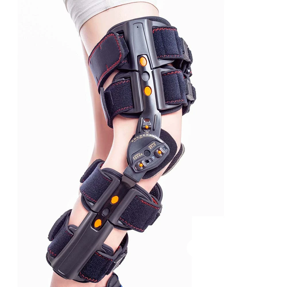 Medical Knee Brace Angle Adjustable Knee Support Brace Orthosis For ...
