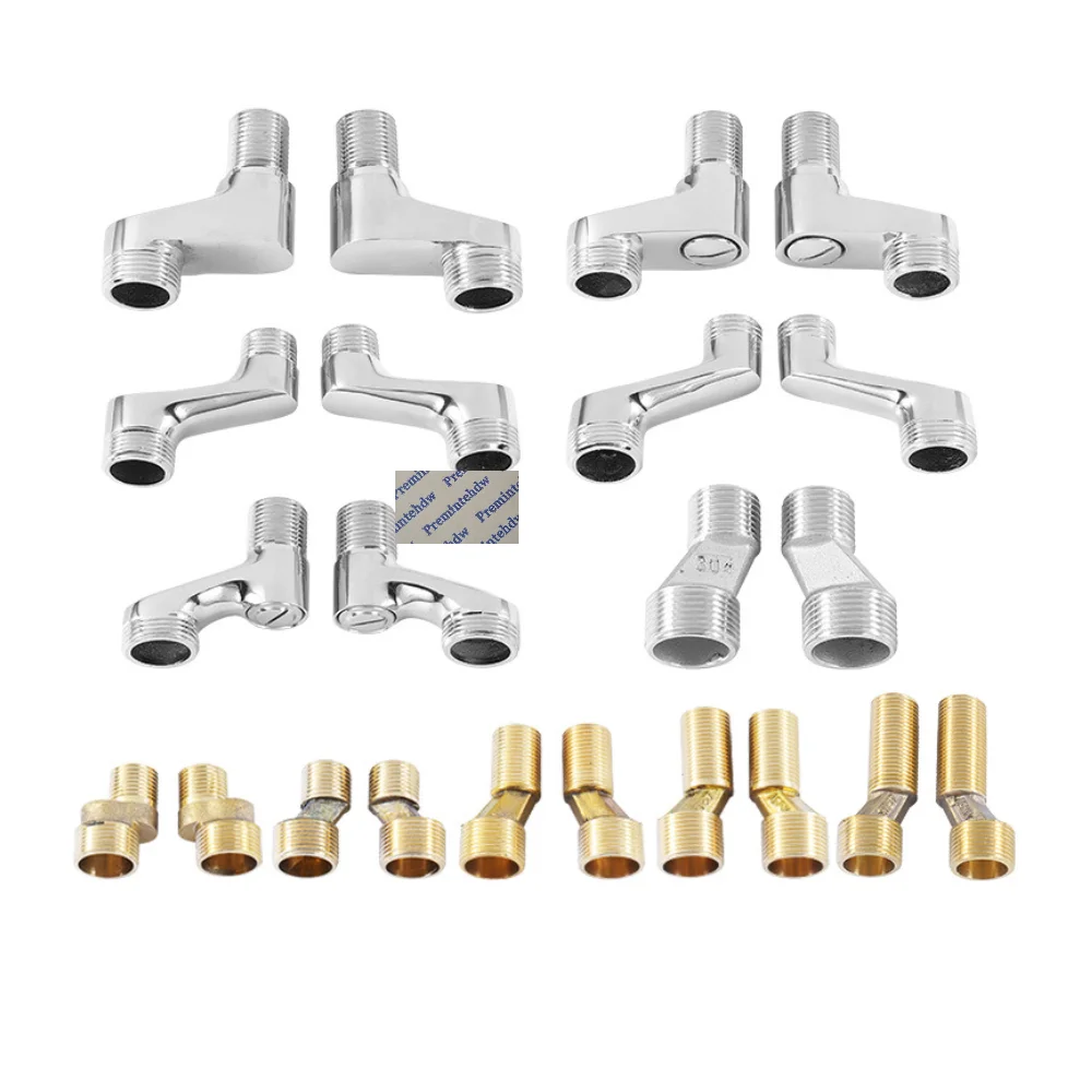 2Pcs Brass 304 Stainless Steel Faucet S Union Plumbing Hot Cold Mixer ...