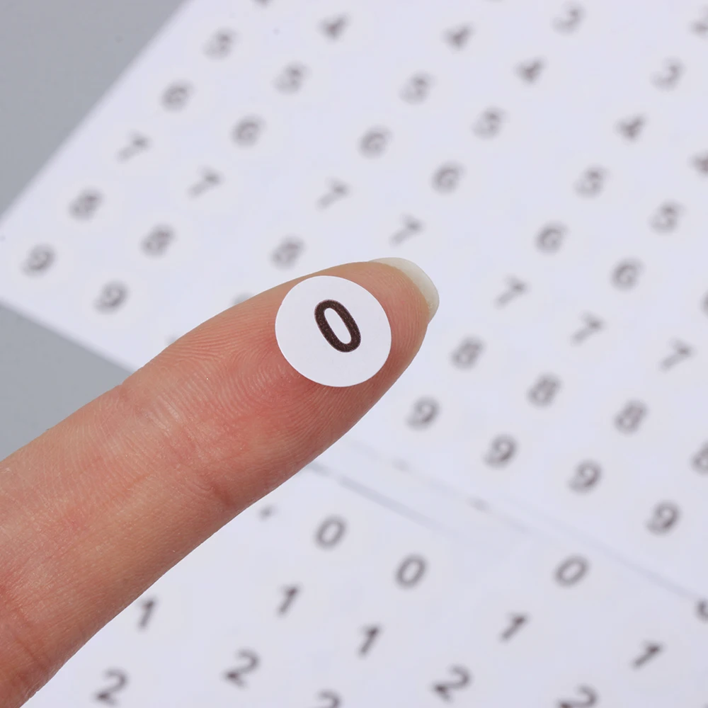 Small Round Numbers 0 9