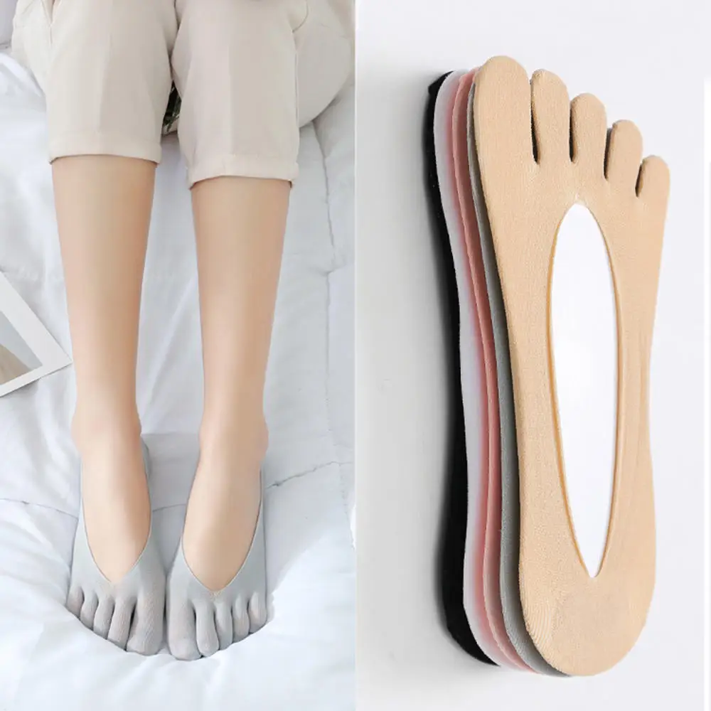 Orthopedic-Compression-Socks-Women-s-Toe-Socks-Ultra-Low-Cut-Liner-With ...