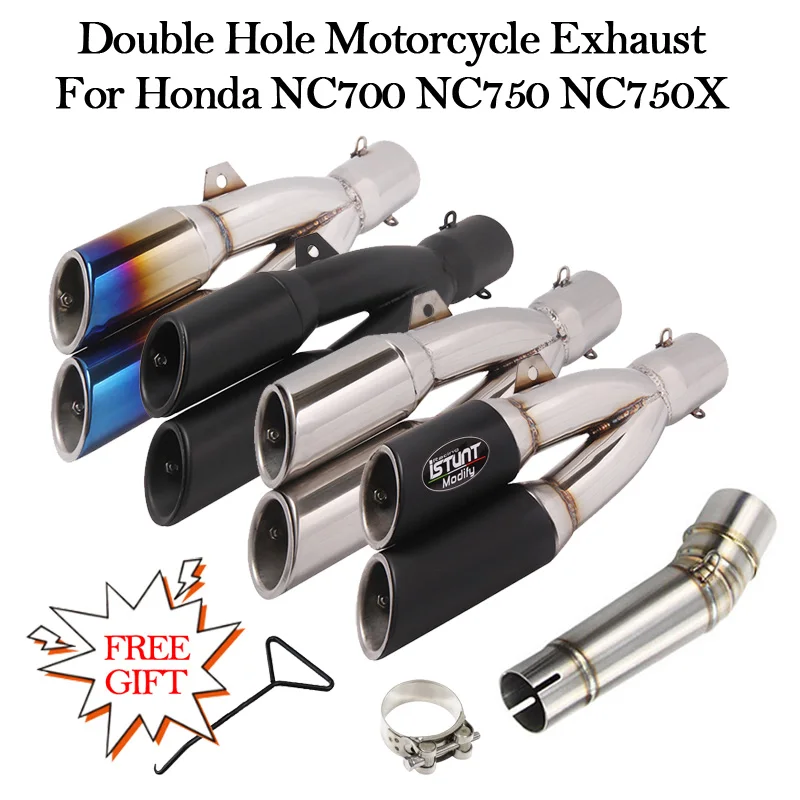 Motorcycle-Exhaust-For-Honda-NC700-NC700X-NC700S-NC750-NC750X-Modified ...