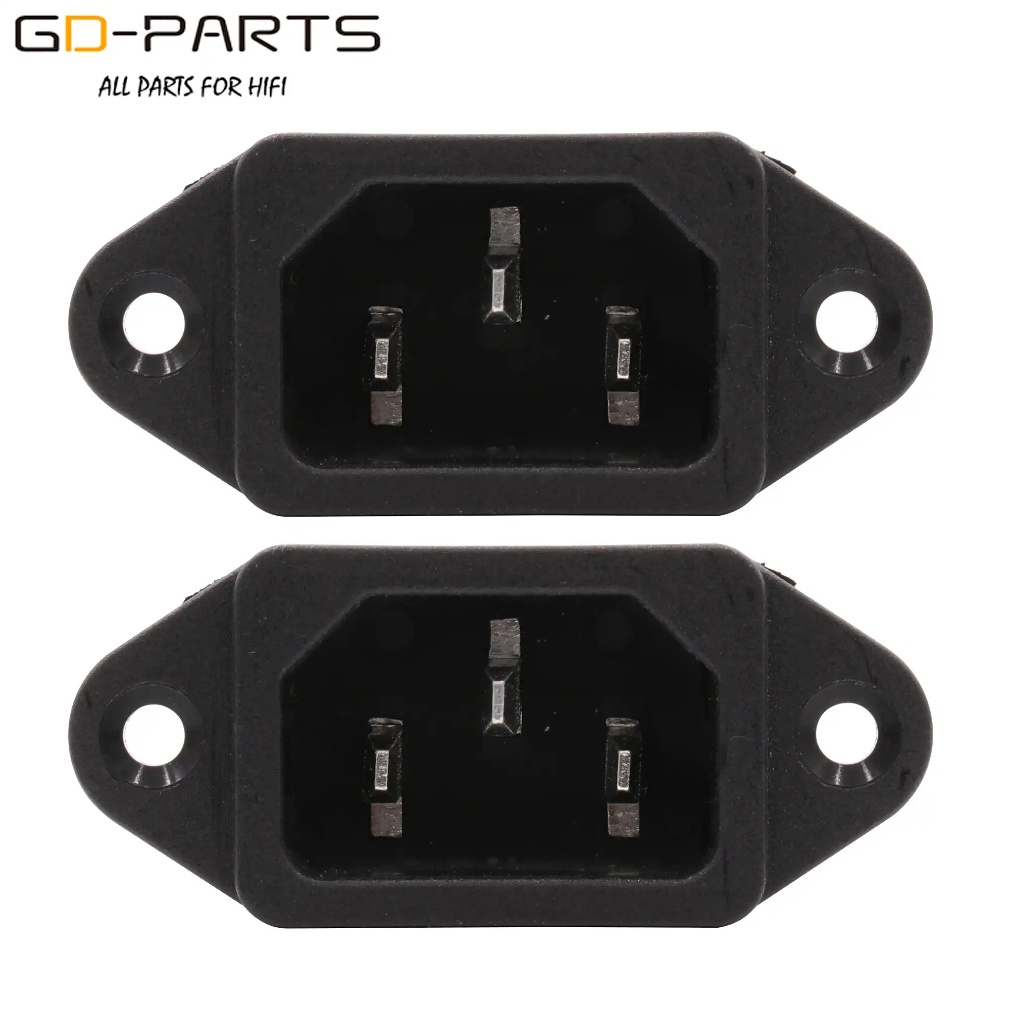 GD PARTS PCB Mount AC Power Plug IEC320 C14 Mains AC Power Socket ...