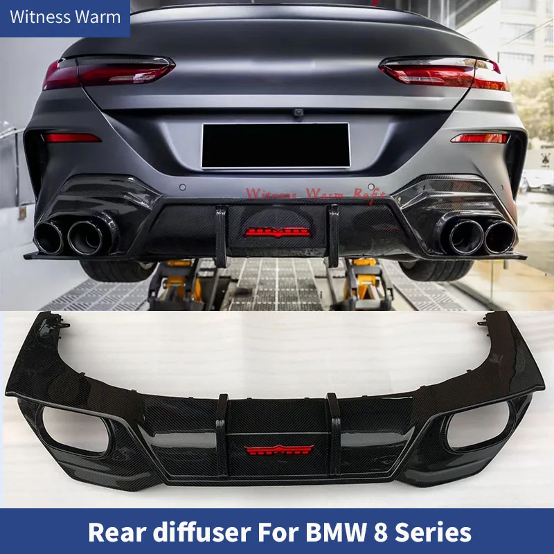 for-Bmw-8-Series-840i-4-door-High-Quality-Dry-Carbon-Rear-Diffuser-Lip ...