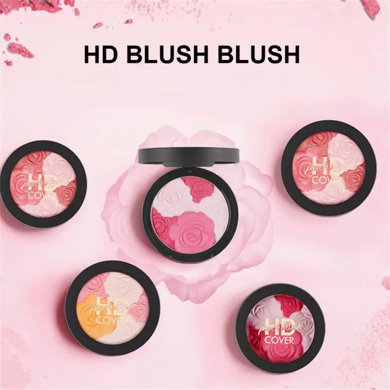 Face Blush Palette Mineral Blush Powder Natural Pink Cheek Waterproof ...