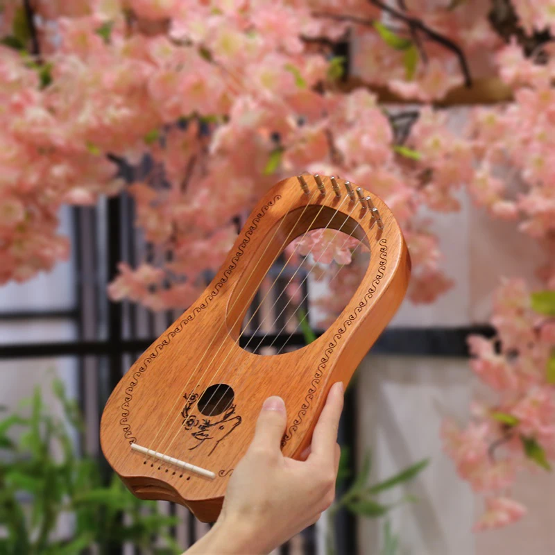 Andrew Solid Wood Small Harp 7 / 10 / 16 Strings Small Instrument ...