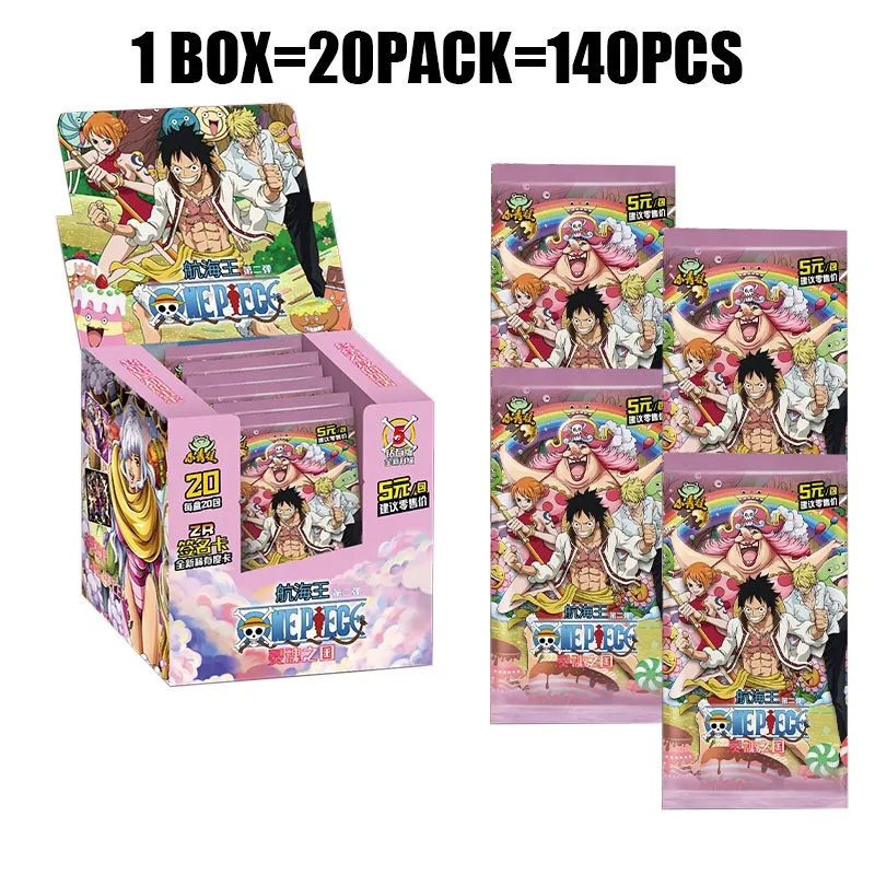 Japan Anime Cards Blind Box One Piece Luffy Zoro Nami Chopper Franky ...