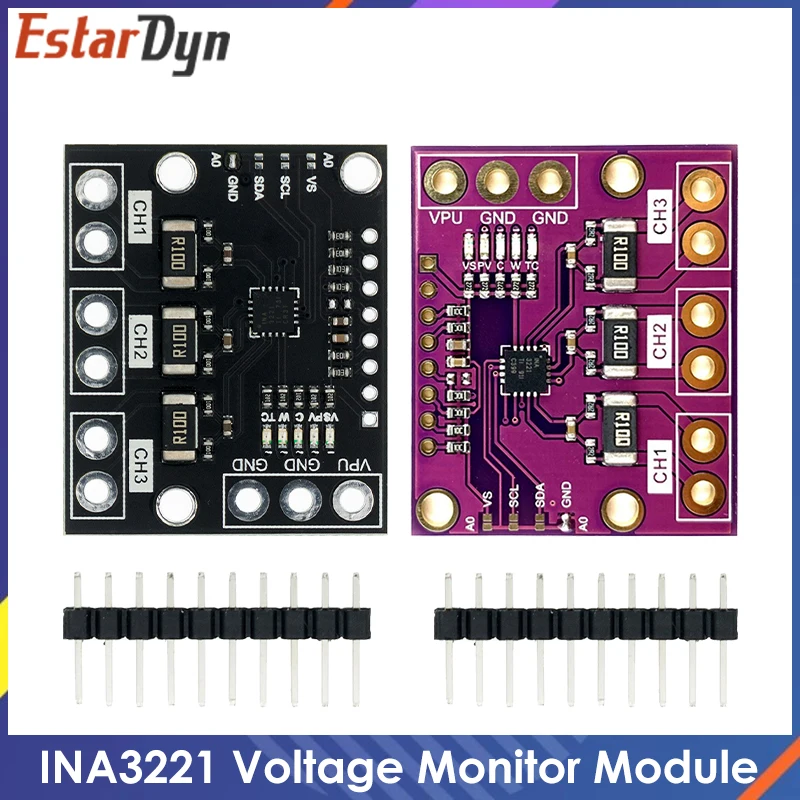 INA3221 Triple Channel Module, High Side Measurement, Shunt and Bus ...