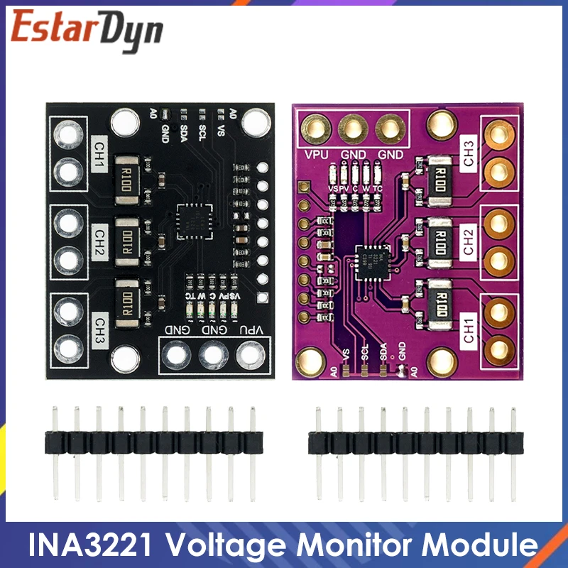 INA3221 Triple Channel Module, High Side Measurement, Shunt and Bus ...