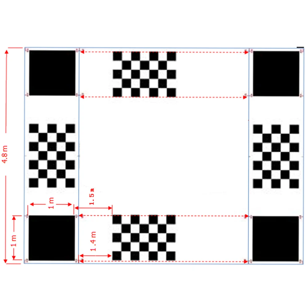 AHD-360-Degree-Car-Camera-System-Calibration-Cloth-For-3D-Car-Bird-Eye ...