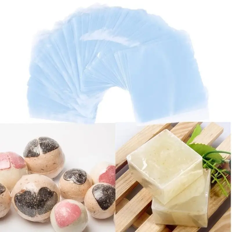 100/200PCS Shrink Wrap Bags Plastic Film Shrink Wrapping Bags For Soaps ...