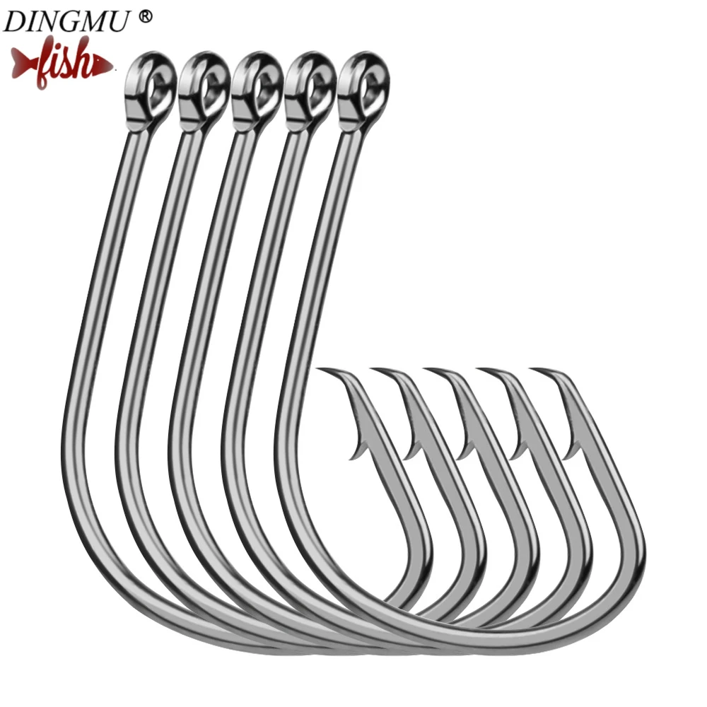50pc Proberos Brand Fishing Hooks Black Color Octopus/Circle Sport ...