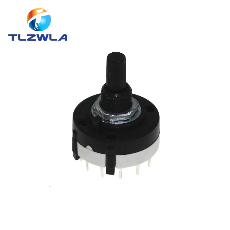 10PCS RS26 Plastic 4 Pole 3 Position Rotary Band Switch 2 Pole6 ...