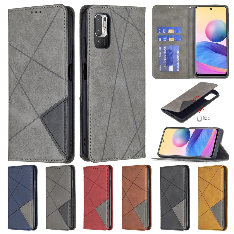 Redmi10-Case-For-Redmi-10-Cover-Case-Magnet-Flip-Leather-Coque-For ...
