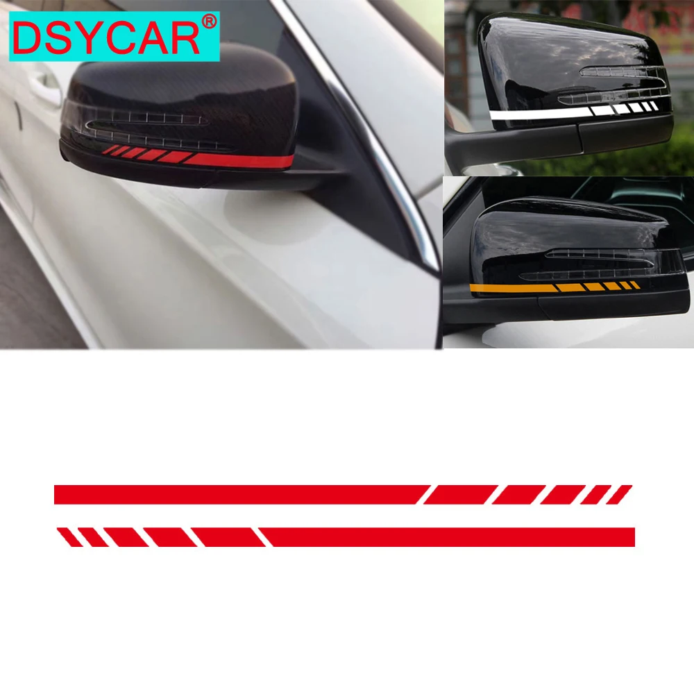 DSYCAR-1Pair-Car-Rear-View-Mirror-Sticker-Reflective-Decal-Vinyl ...