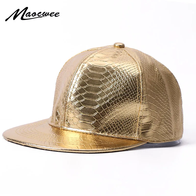 Autumn-Spring-Baseball-Cap-For-Woman-And-Men-Golden-Silver-Metallic ...