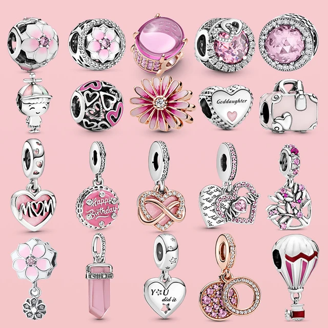 Pandora Bracelet Charms Pink