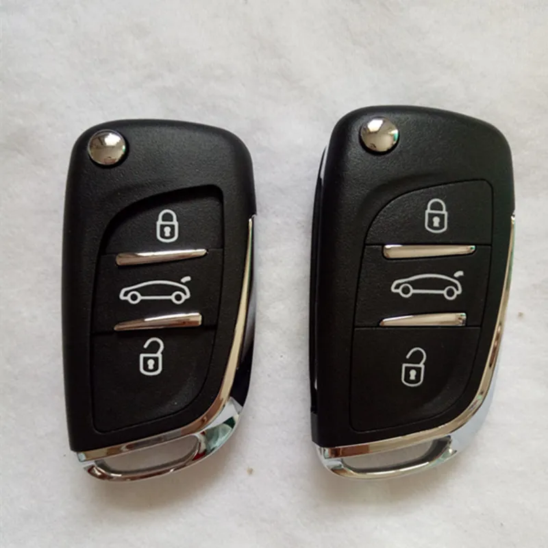 3PCS 3 Buttons Remote Key Case shell For PEUGEOT 406 407 408 607 306 ...