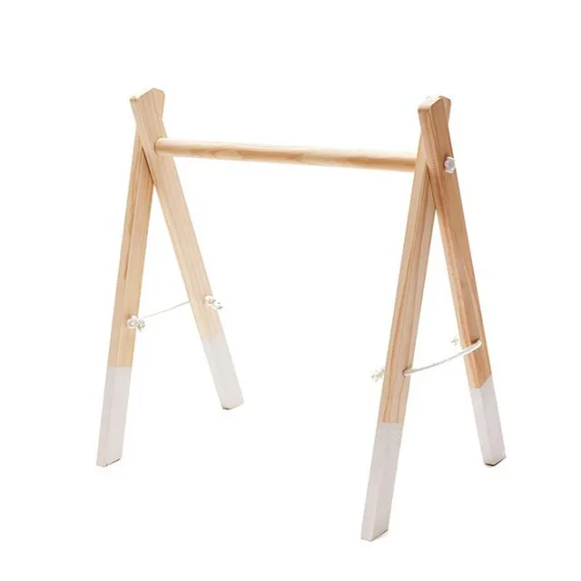 Baby Gym Wood Frame Toy Room Decor Play Wooden Nursery Sensory Infant ...
