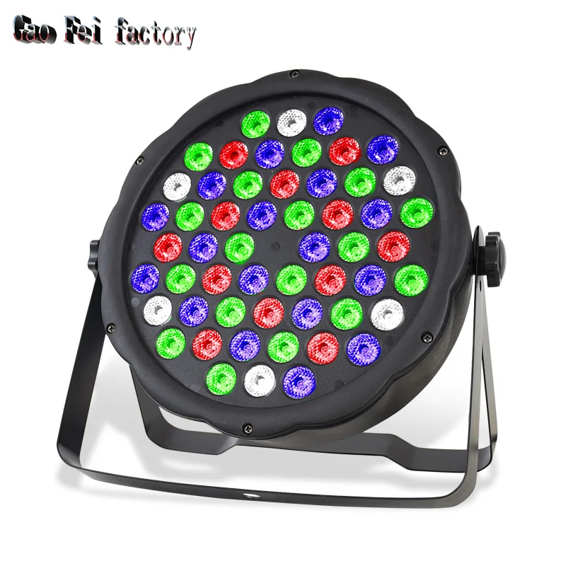 Led-Flat-Par-54X3W-RGBW-Colors-DJ-Lights-Strobe-Dmx-512-Stage-Effect ...