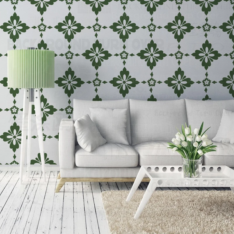 Damask Wall Stencil Ideas