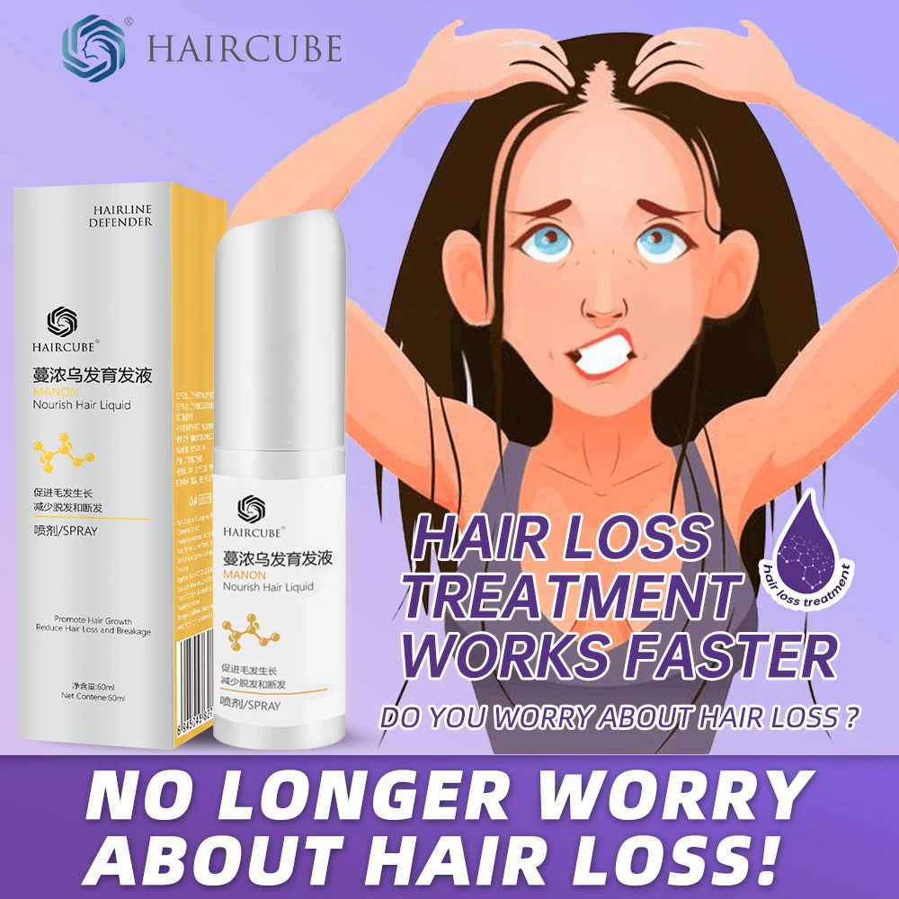 HAIRCUBE Anti-hair Loss Spray Fast Hair Growth Product for Men Women ...
