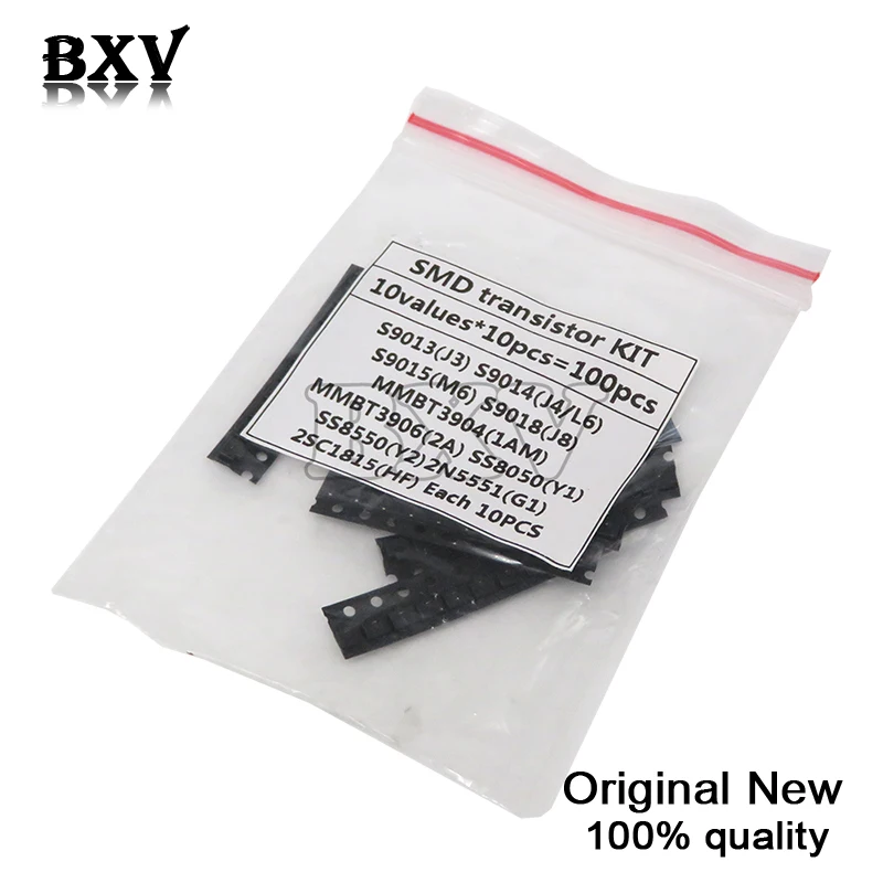 10kinds-X10pcs-100pcs-SOT-23-SMD-Transistor-KIT-S9013-S9014-S9015-S9018 ...