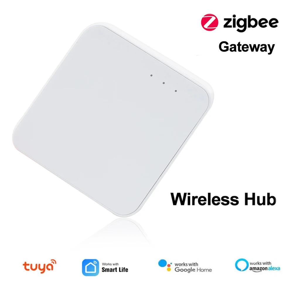 ZigBee 3.0 Wireless Gateway Smart Home Bridge Hub Tuya Smart Life App Remote Voice Control Works ...