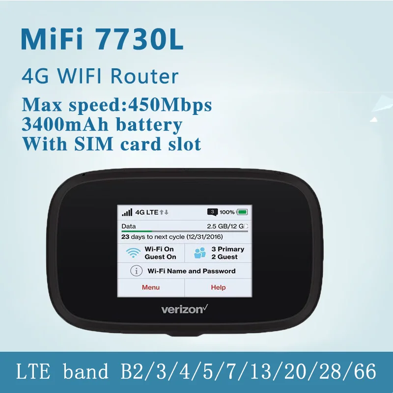 Old And Used Novatel Mifi 7730l Jetpack Mifi 7730 Lte 450mbps Router 4g ...