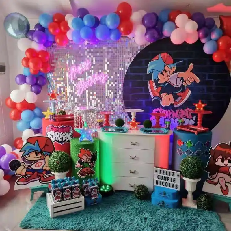 Decoraciones-de-fiesta-Funkin-de-viernes-por-la-noche-juego-de-vajilla ...