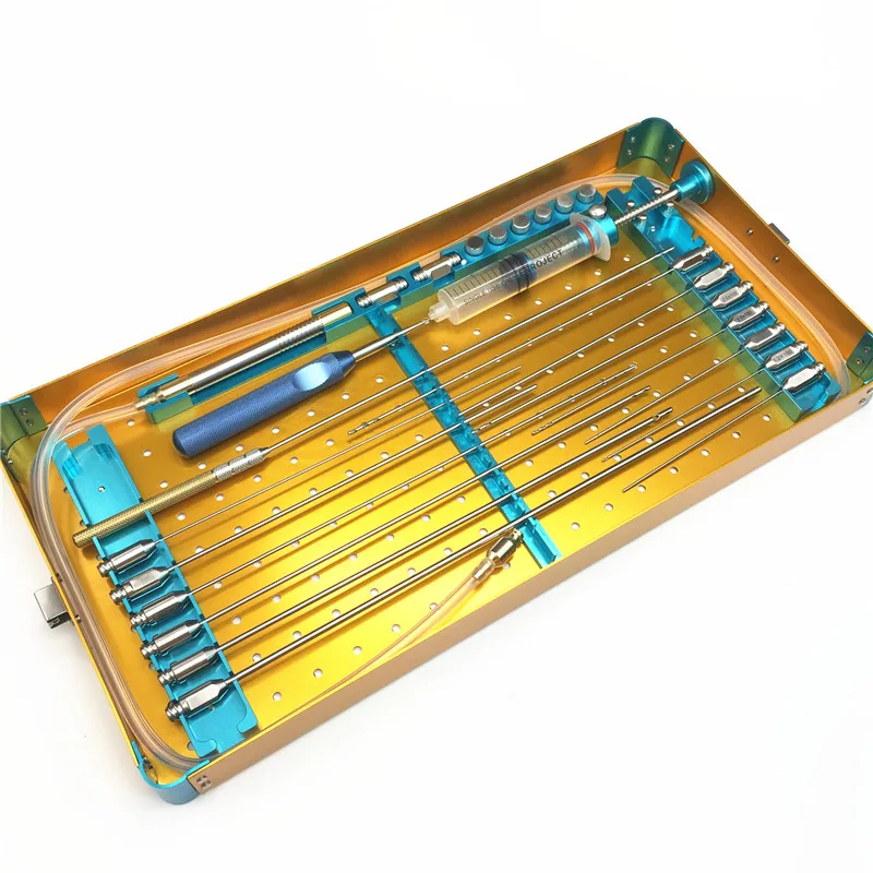 Liposuction tools Fat cannula kit box Stem Cell Lipo Fat Transfer ...