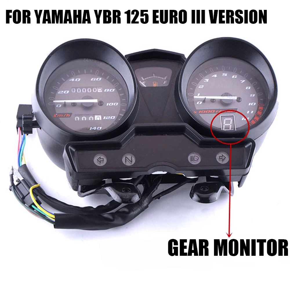Motocicleta-Veloc-metro-Gear-Display-veloc-metro-para-YAMAHA-YBR-125 ...