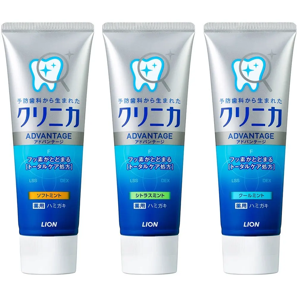 3PCS-Japan-Lion-Clinica-Mint-Toothpaste-Dental-daily-use-Whitening-Strengthen-teeth-Remove ...