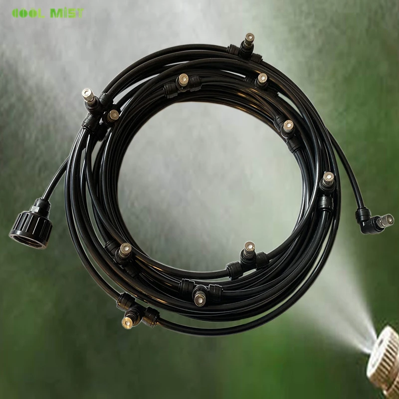 Fog Nozzles Irrigation System Portable Misting Automatic Watering 10M 6 ...