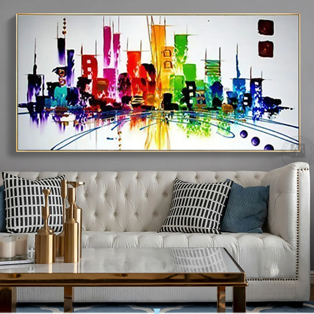 Moderne-Gem-lde-Leinwand-bilder-wohnzimmer-Wand-innenwand-malerei-New-York-Stadt-Landschaft ...