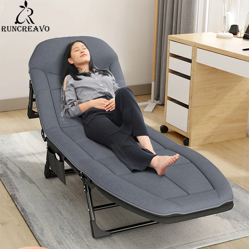 Lunch-Break-Folding-Bed-Home-Portable-Outdoor-Recliner-Office-Nap ...