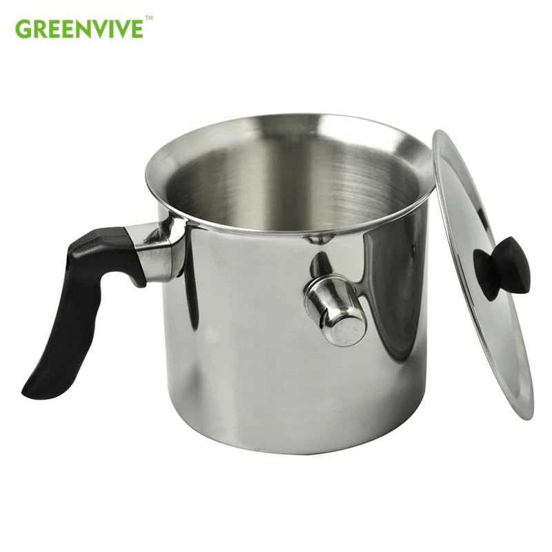 Bee Wax Melting Pot With 1.5l Stainless Steel Beeswax Pouring Pot Bee ...